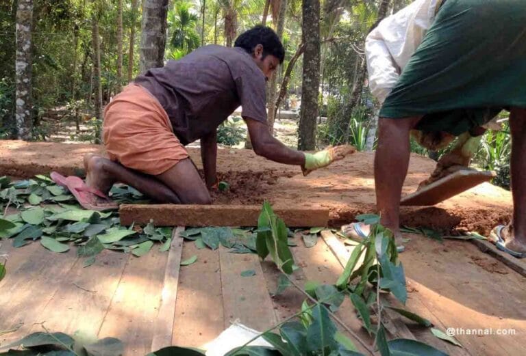 Building an earthen roof over a cob home